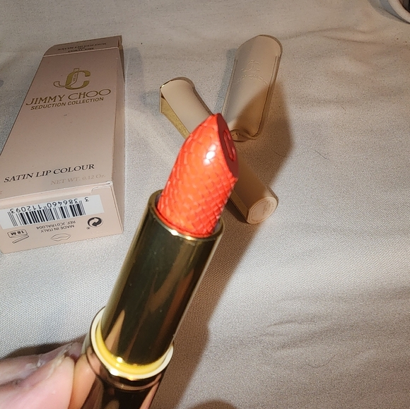 Jimmy Choo | Makeup | Jimmy Choo Satin Coral Kiss Lip Colour In Cream ...